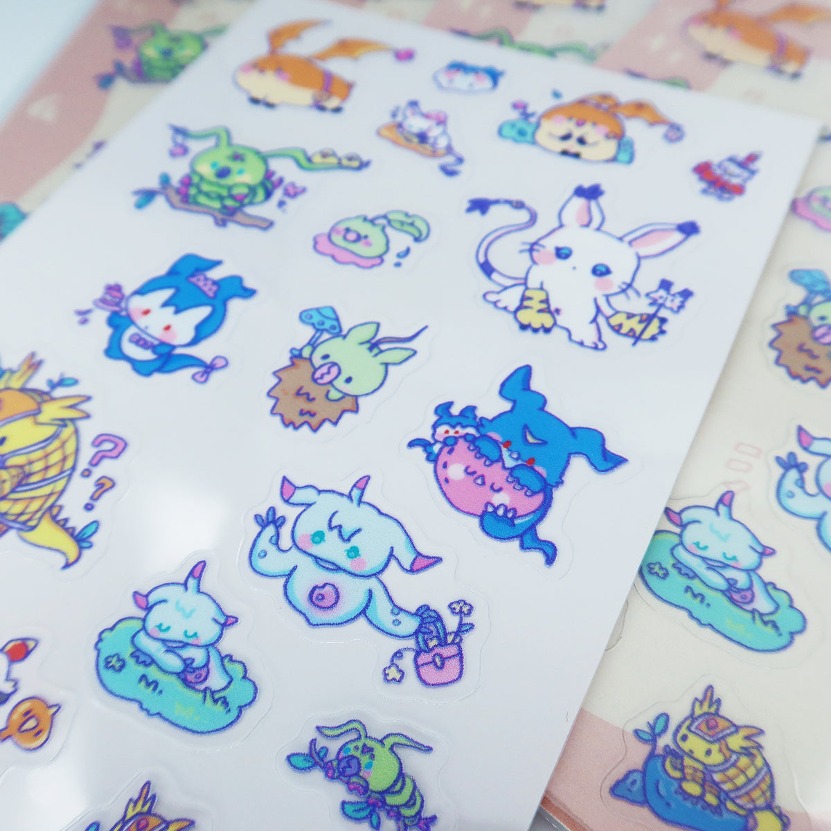 Digital Adventure 02 Waterproof Transparent Sticker Set – Usagi Draws