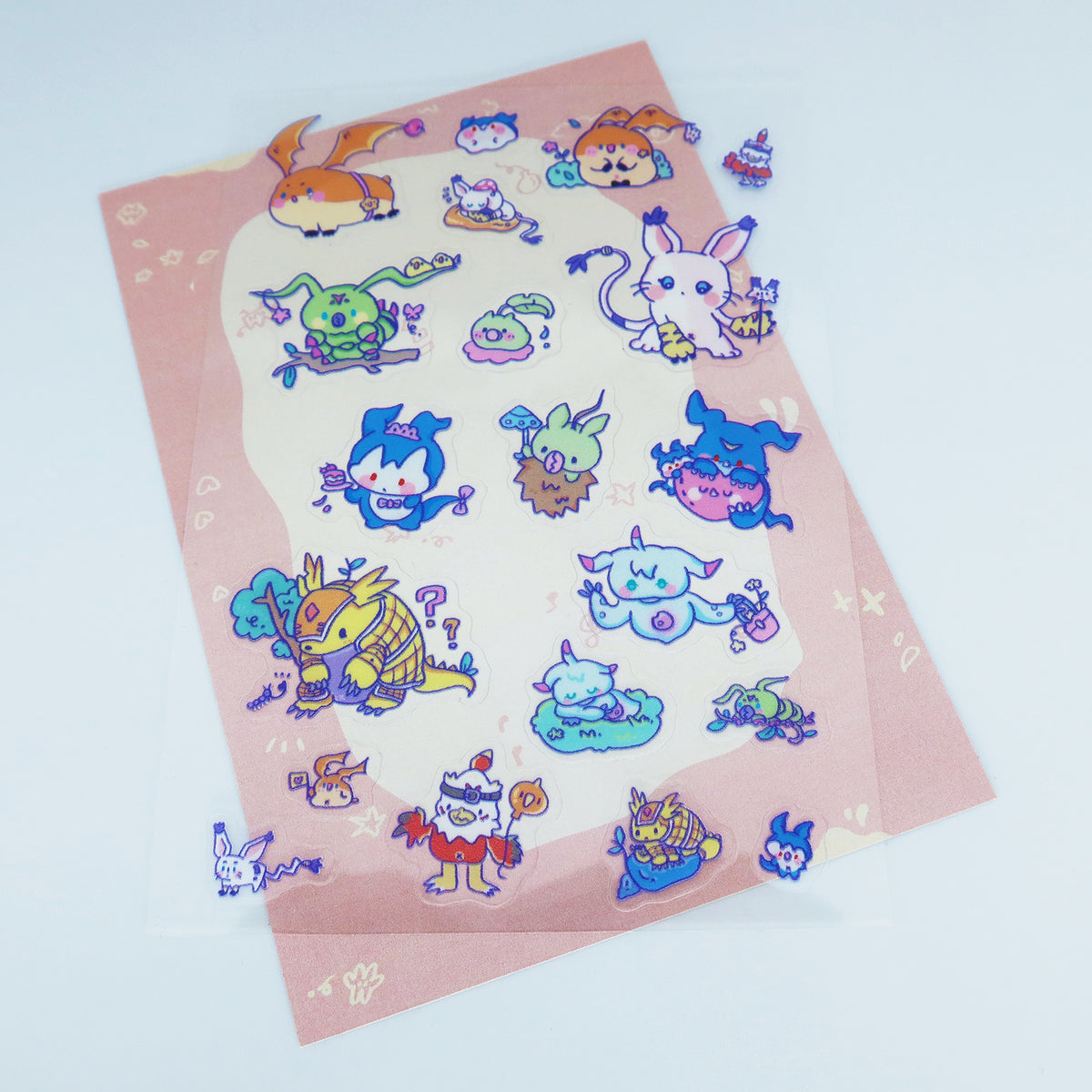 Digital Adventure 02 Waterproof Transparent Sticker Set – Usagi Draws