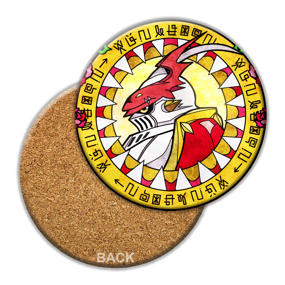 Gallantmon Aegis Shield Ceramic Coaster – Usagi Draws