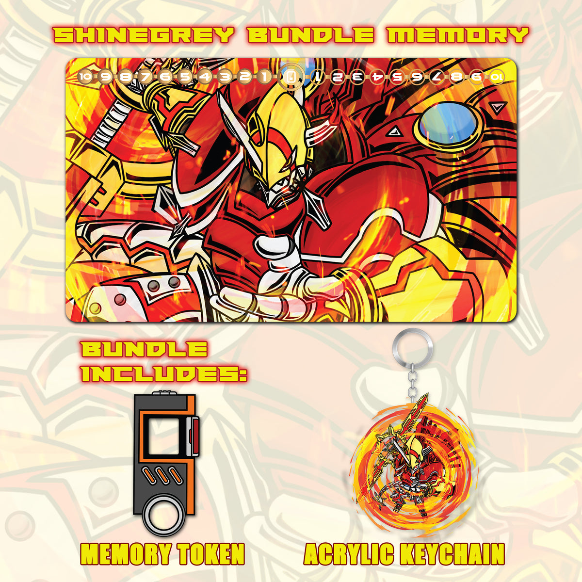 ShineGreymon GeoGrey Sword Playmat Bundle – Usagi Draws