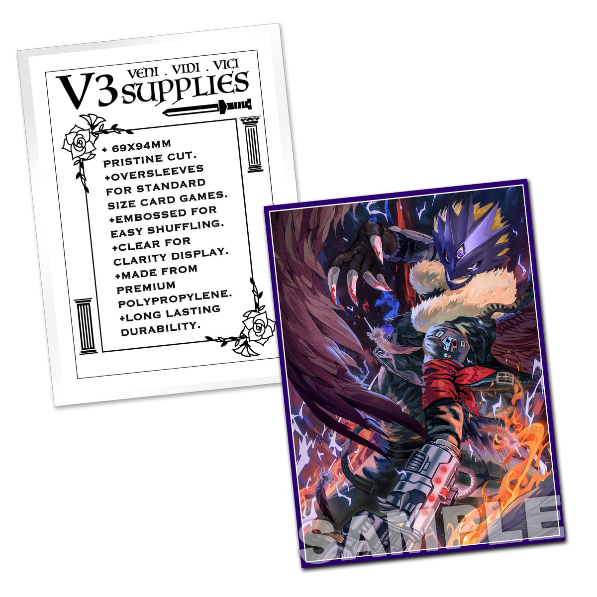 Demon Lord Beelze Blast Mode Standard Size Card Sleeves – Usagi Draws