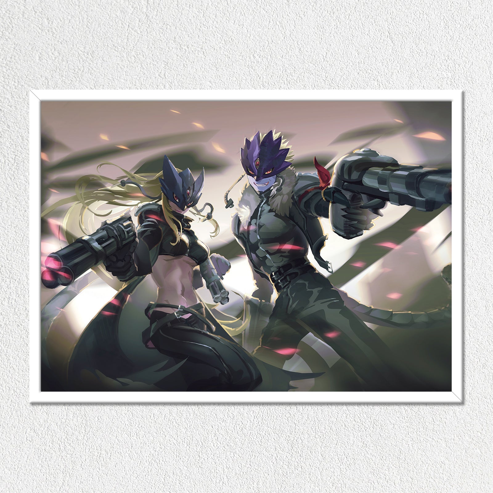 Gun Slingers Mounted Art Print – Usagi Draws