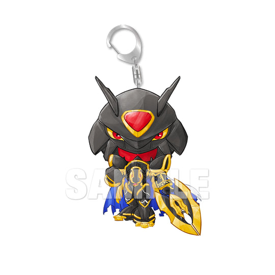 Alphamon Chibi Acrylic Keychain – Usagi Draws