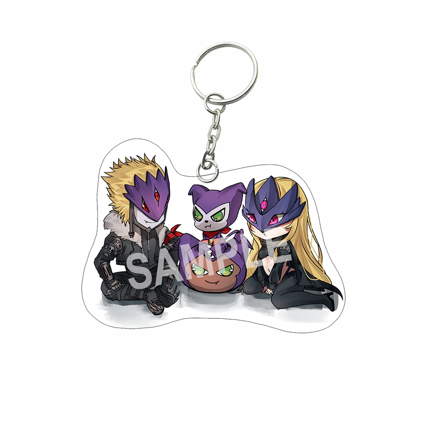 Chibi Beelzemon & Family TCG Playmat – Usagi Draws