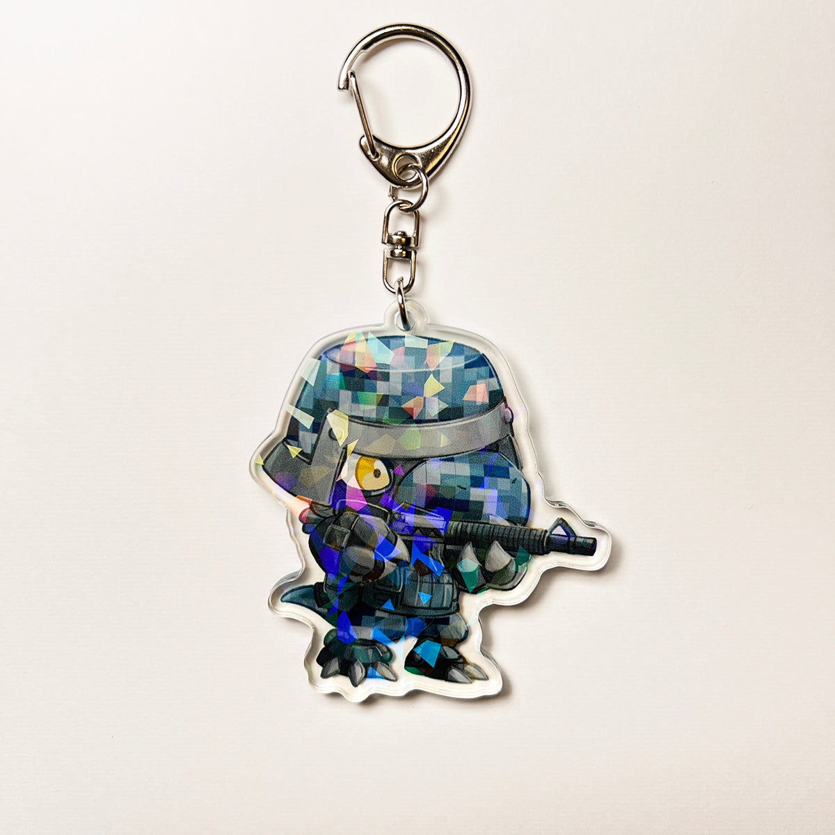 Commandramon Chibi Acrylic Keychain – Usagi Draws