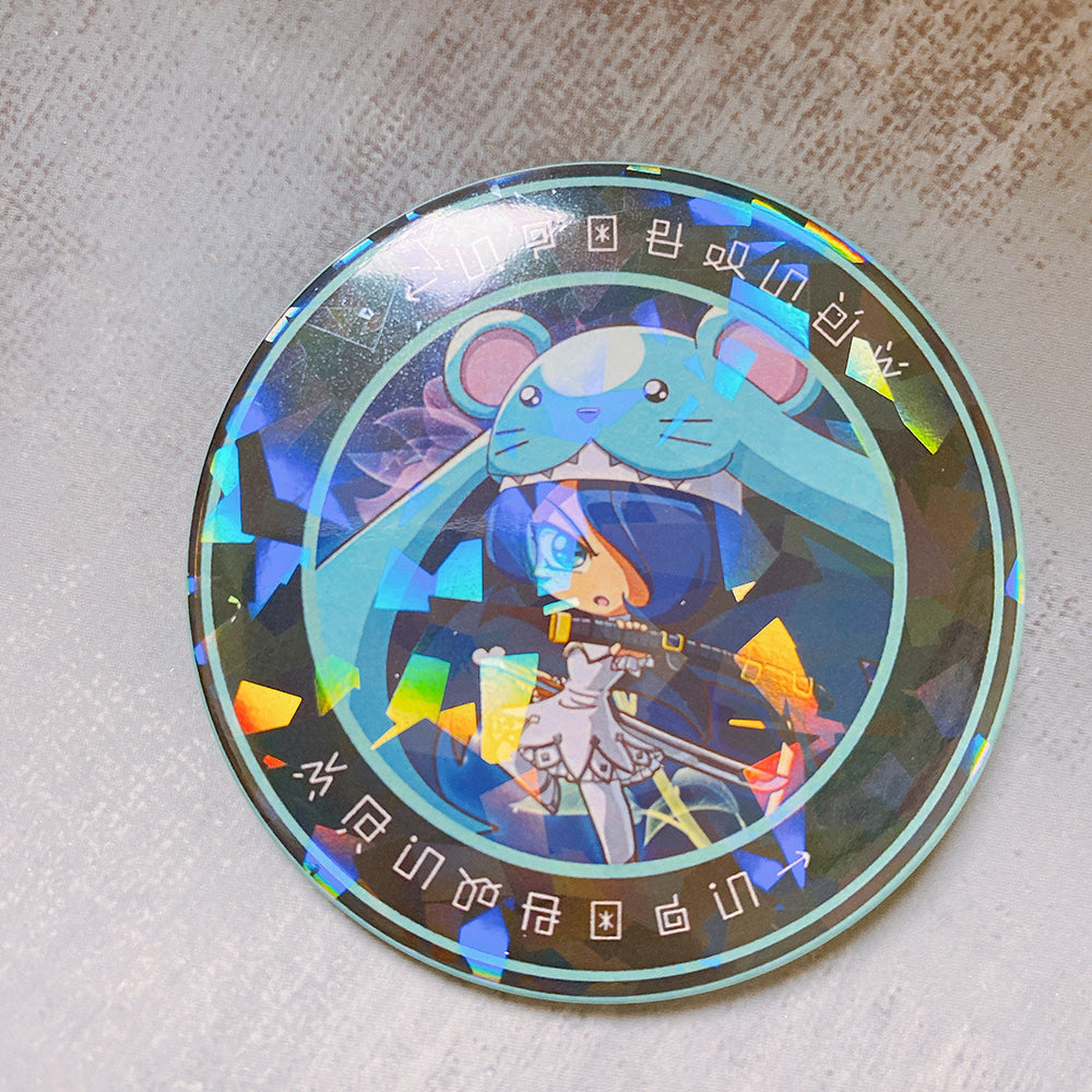 Sistermon Ciel Shiny Can Badge – Usagi Draws