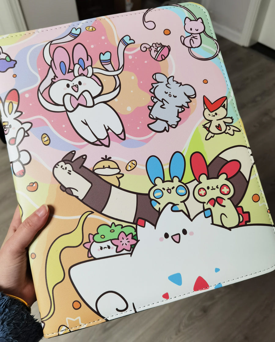 Cute Pokemon Printed 9-Pocket Binder – Usagi Draws